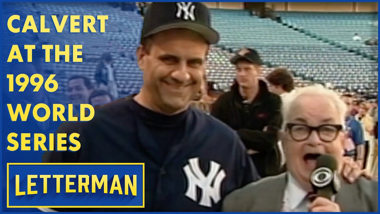 Calvert At The 1996 World Series | Letterman - YouTube