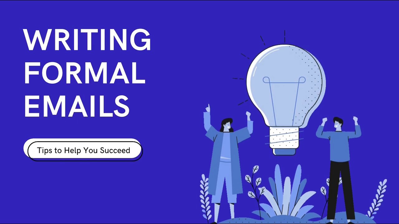 How to write a formal email - YouTube