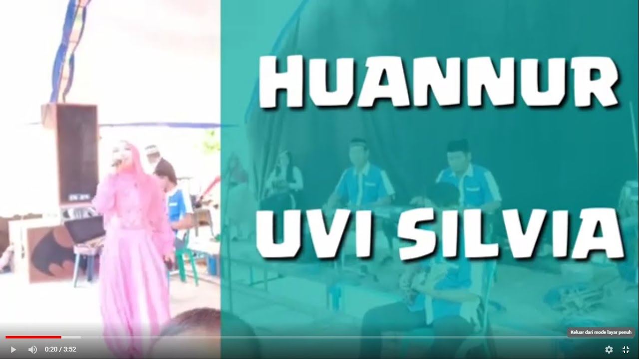 HUANNUR (MUHAMAD HADI ASEGAF) - UVI SILVIA SHOW NYATA - YouTube