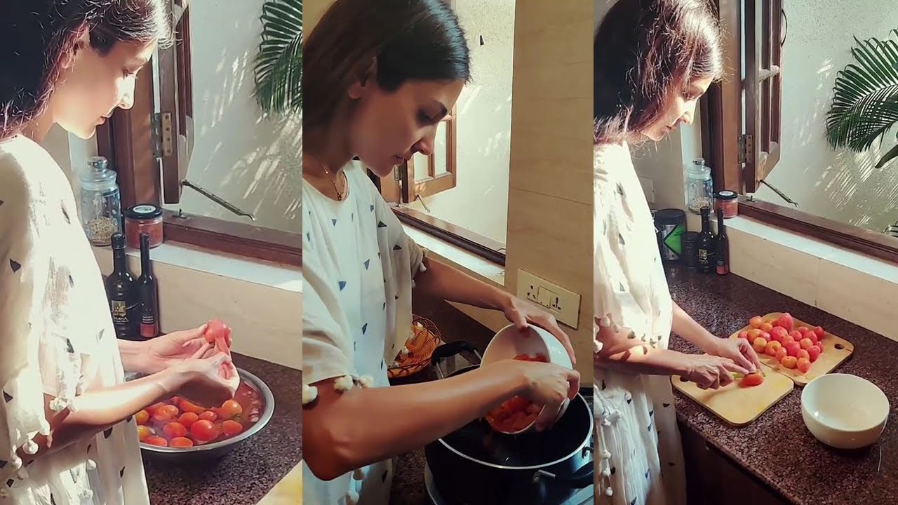 Anushka sharma cooking special Pav Bhaji for daughter Vamika and Virat ...