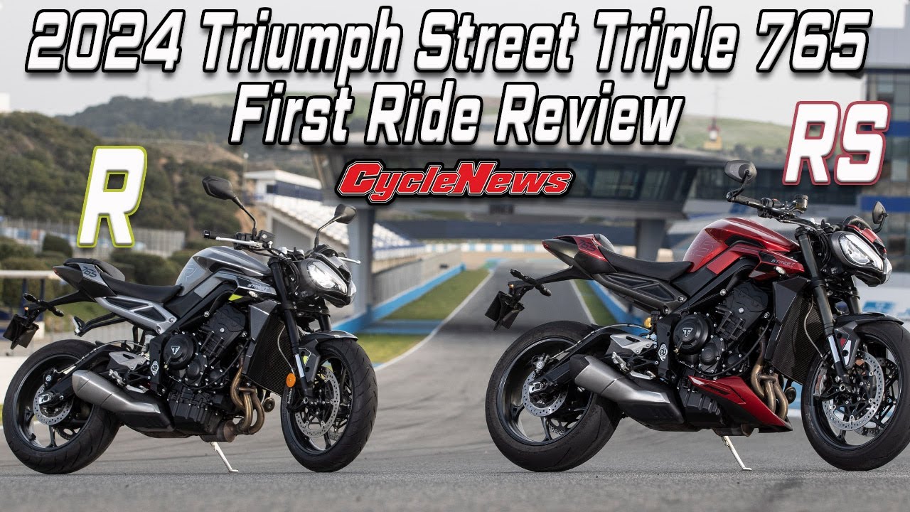 2024 Triumph Street Triple 765 R & RS First Ride - Cycle News - YouTube
