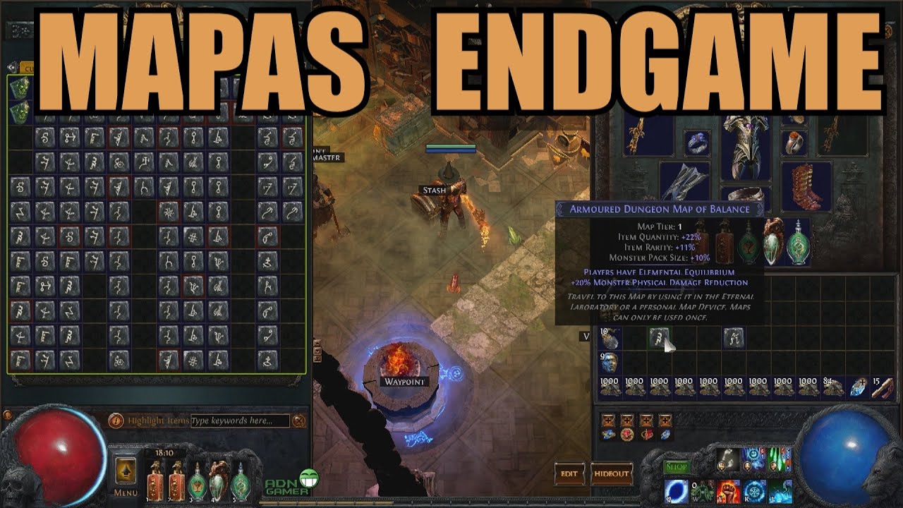 Poe - Sistema de Mapas Endgame - YouTube