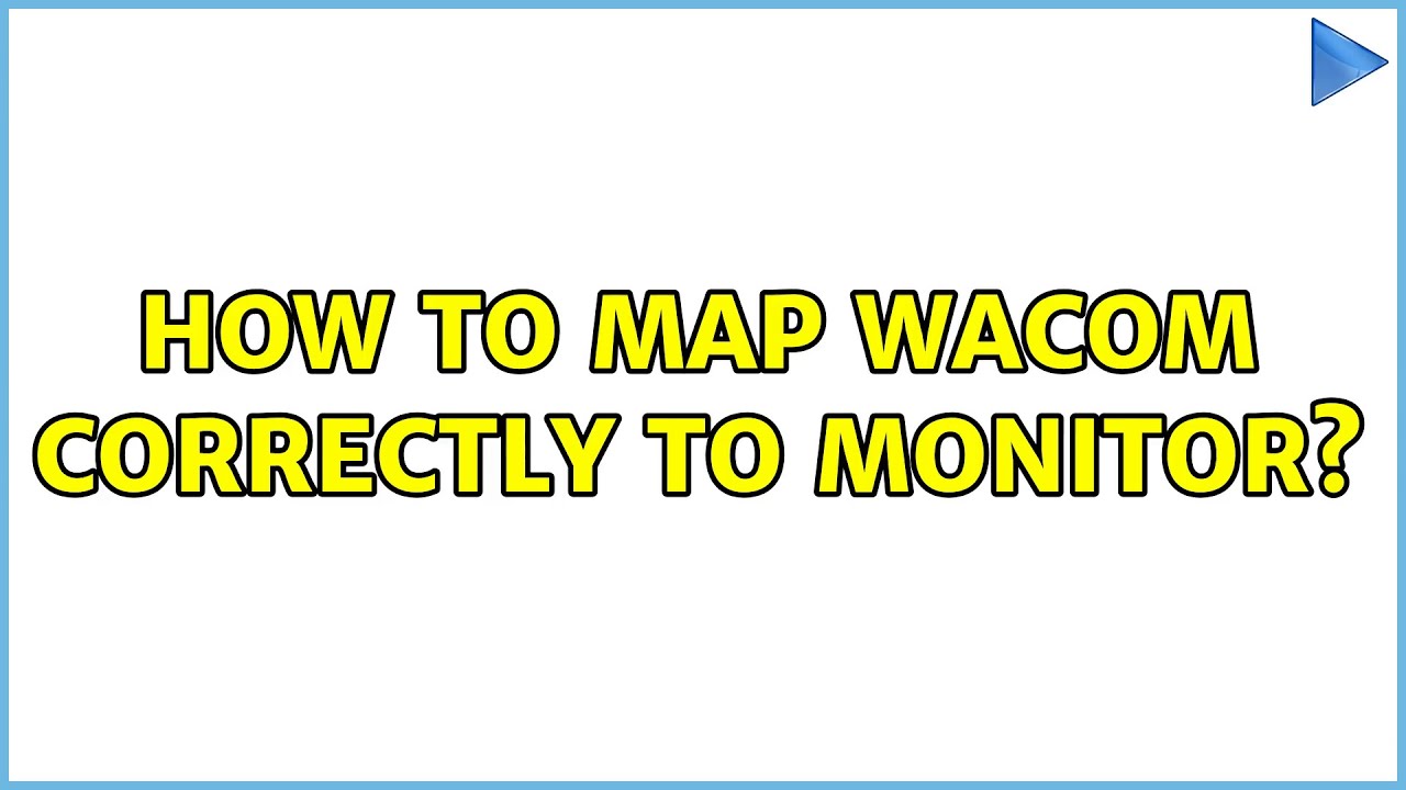 How to map wacom correctly to monitor? (3 Solutions!!) - YouTube
