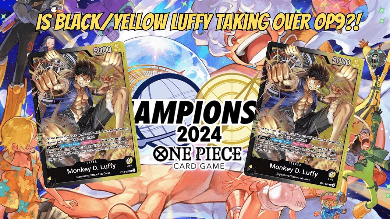 [OP9] Commentary w/ Clyde | Black/Yellow Luffy vs Black/Yellow Luffy ...