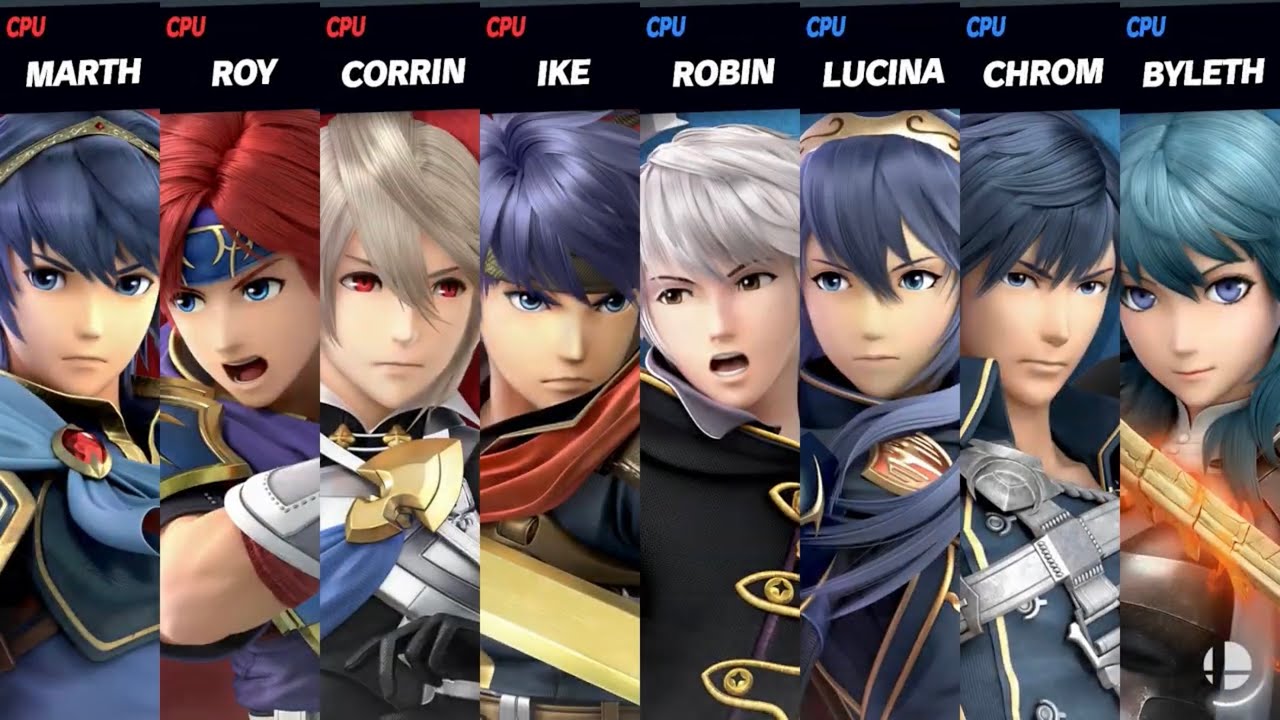 Super Smash Bros. Ultimate - Team Marth vs Team Robin - YouTube