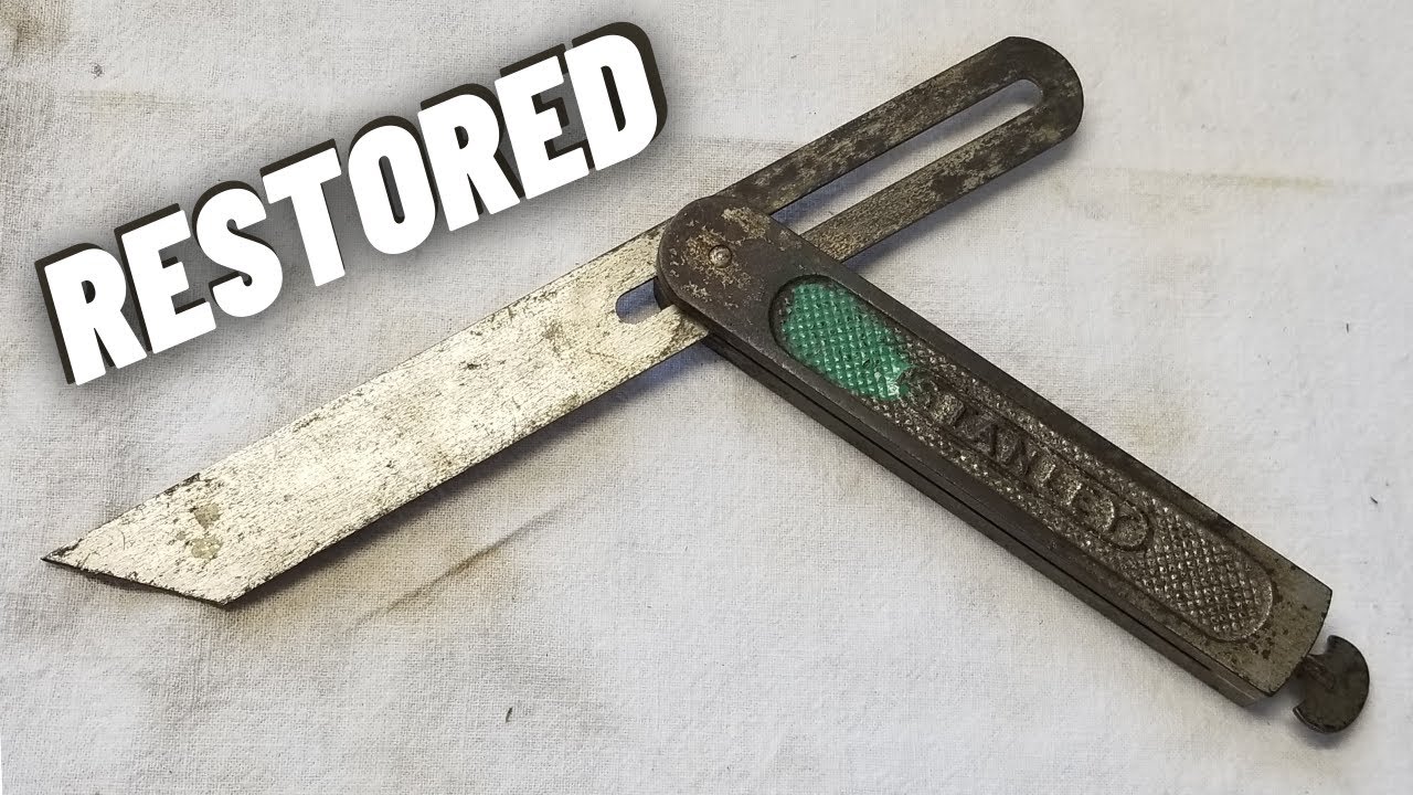 Restoration Vintage Stanley T Bevel Angle Finder - YouTube