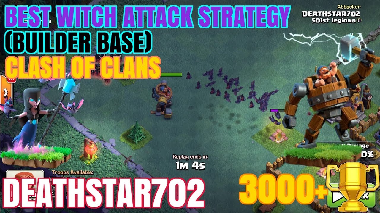 Best Witch Attack Strategy ( Builder Base ) - Clash of Clans - YouTube