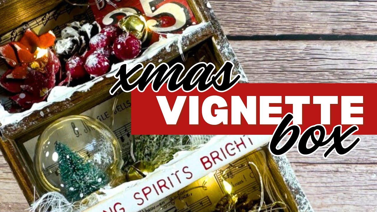 Tim Holtz Vignette Box Christmas Decor - YouTube
