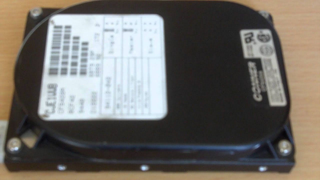 Old Conner HDD power on (3) - YouTube
