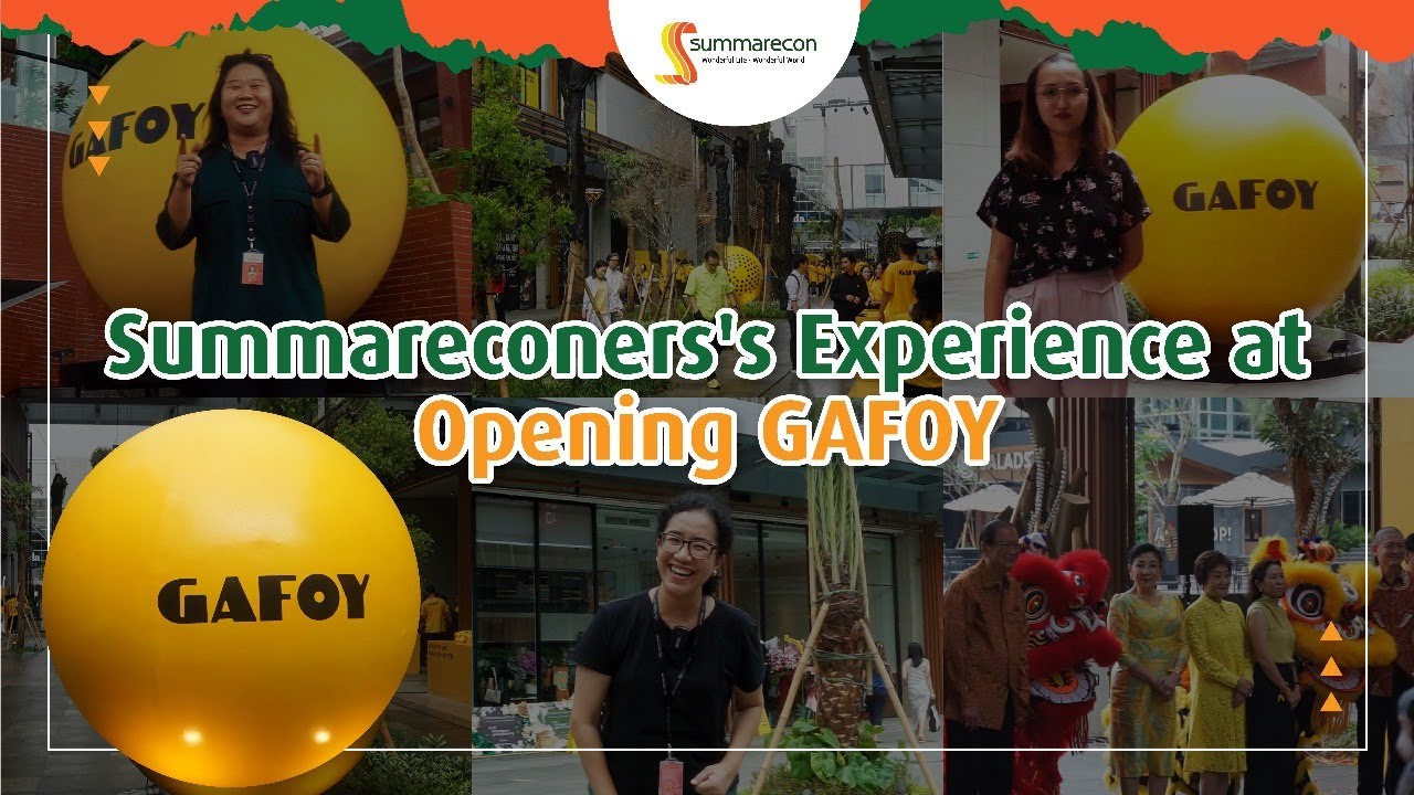Summareconer's Experience at Opening GAFOY - YouTube