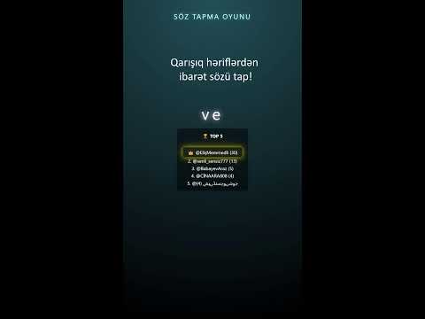 SÖZ TAPMA OYUNU - DÜZGÜN ADI TAP QALİB OL!