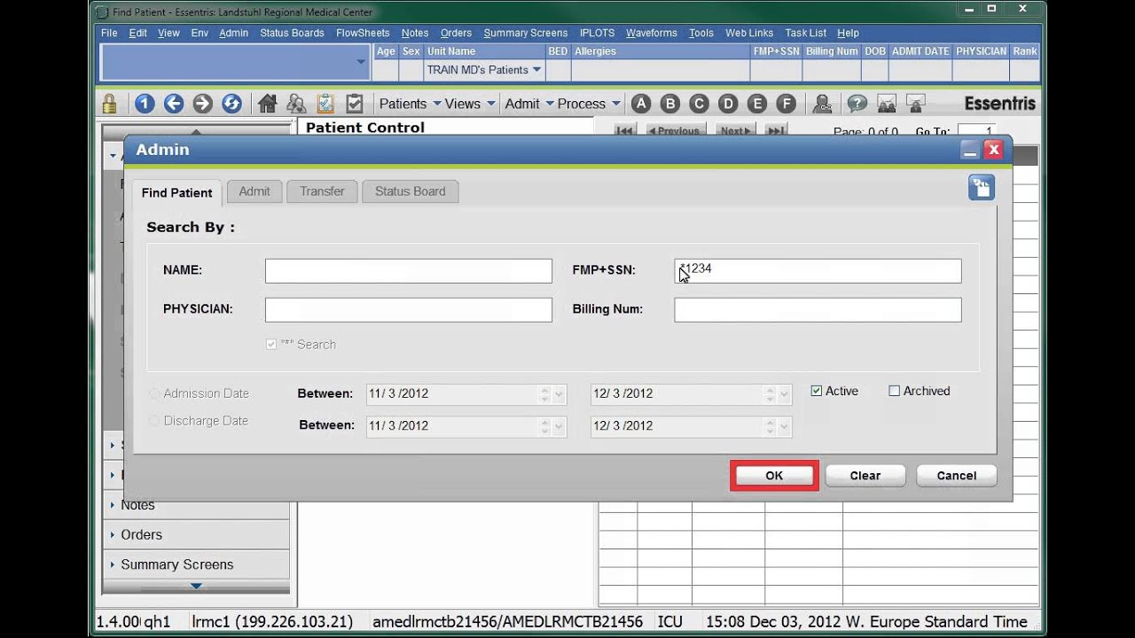 Essentris Basics - Finding a Patient - YouTube