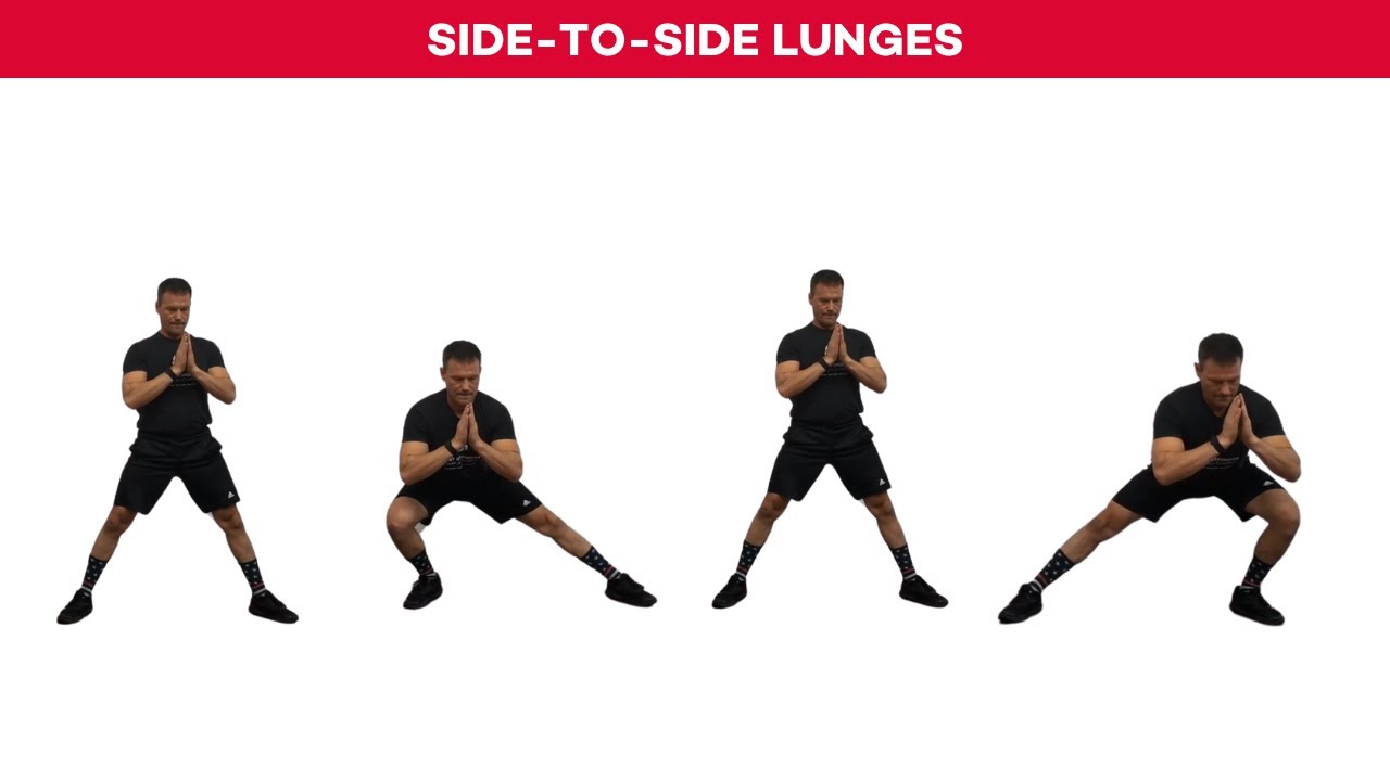 SIDE TO SIDE LUNGE EXERCISE - YouTube