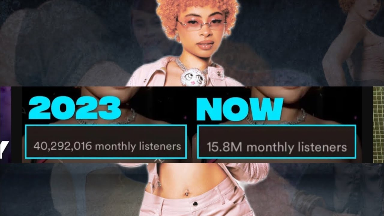 Ice Spice only blew up because of that 🍑 (she lost 25 million listeners ...