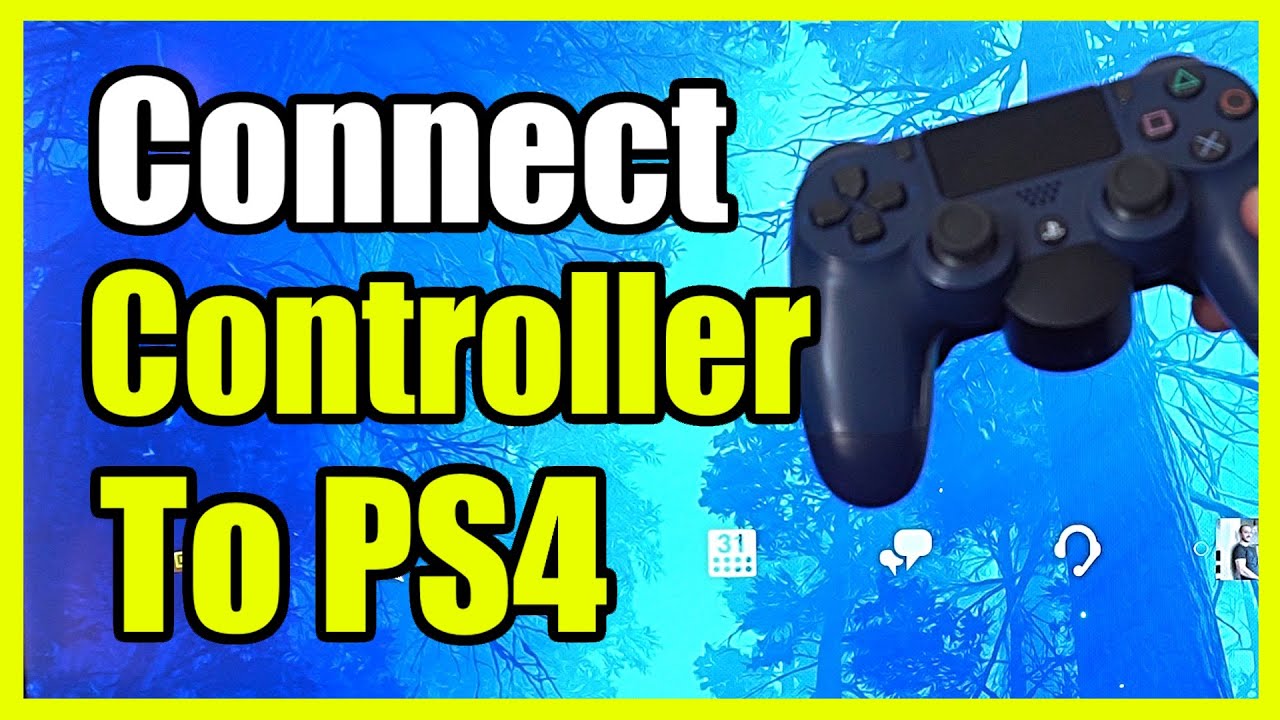 How to Connect PS4 Controller to PS4 Console with Cable or Wireless ...