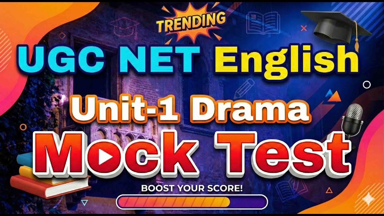 Mock Test 01 English | UGC NET | Unit Drama - YouTube