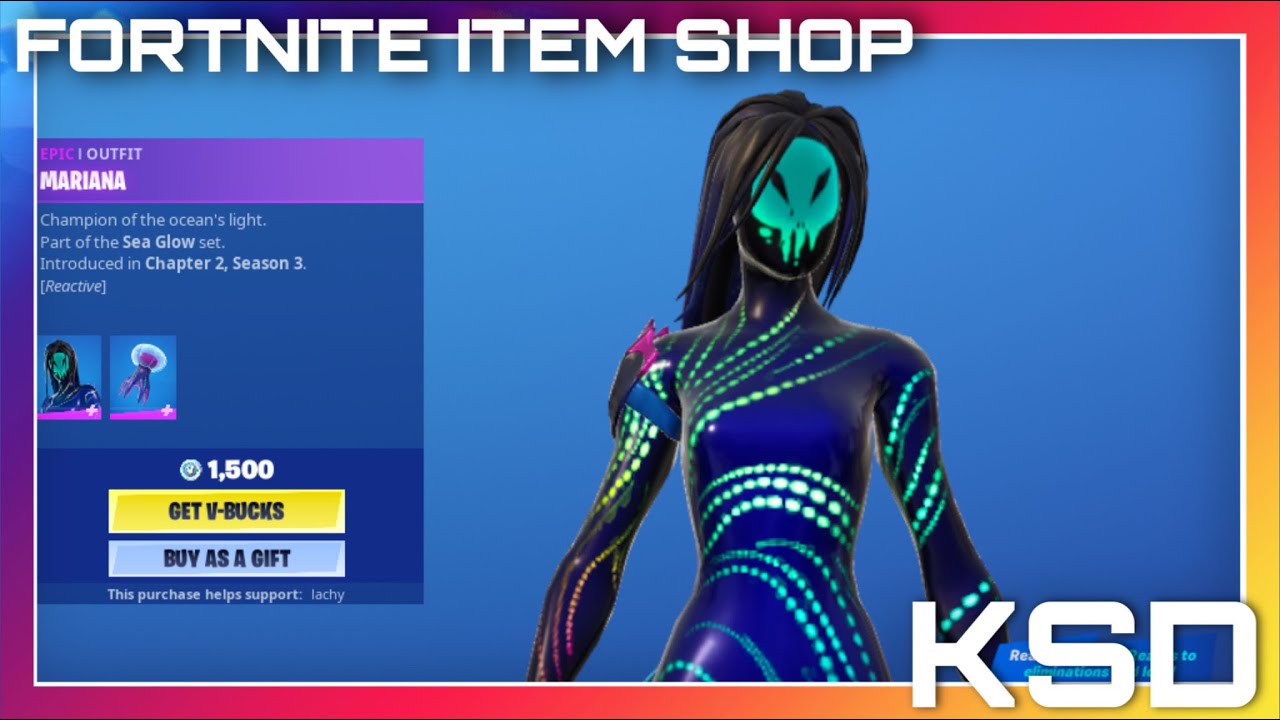 Fortnite Item Shop - 22nd August 2020 | *NEW* MARIANA SKIN! - YouTube