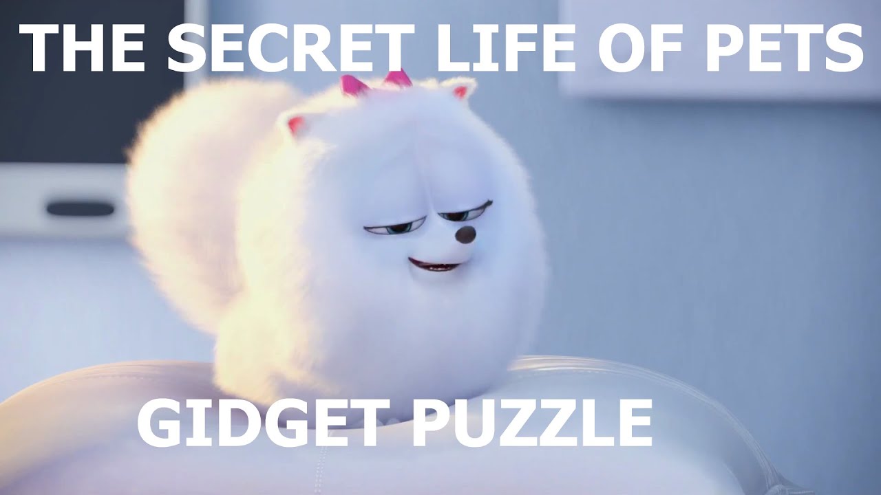 Cute The Secret Life Of Pets Gidget Animated Kids Puzzle - YouTube