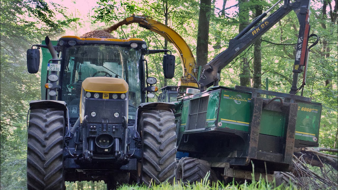 500PS Aufbau Häcksler!!! Rottne f10 beim Holz häckseln 2021 - YouTube