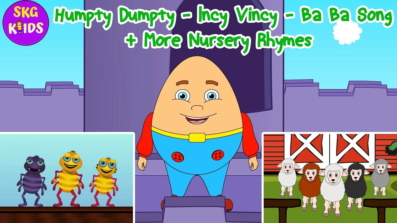 Humpty Dumpty - Incy Vincy - Ba Ba Song + More Nursery Rhymes & Kids ...
