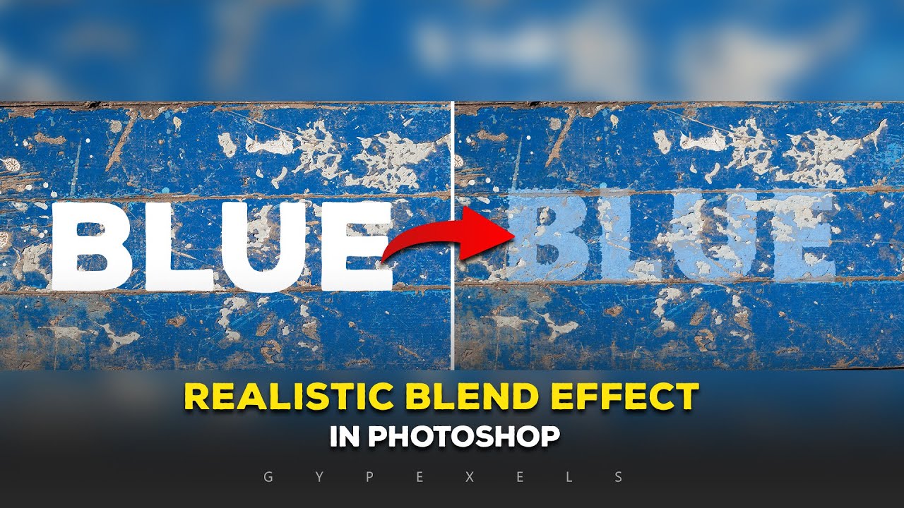 How to Realistic Blend Effect in Photoshop - Photoshop Tutorials - YouTube