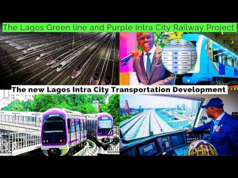 Lagos Green Line- 68km and Purple Line- 60km Intra City Rail Construction Project Set to ...