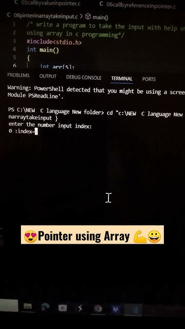How To Take Input Pointer Using Array In C Shorts Ytshorts Coding Viral Youtube