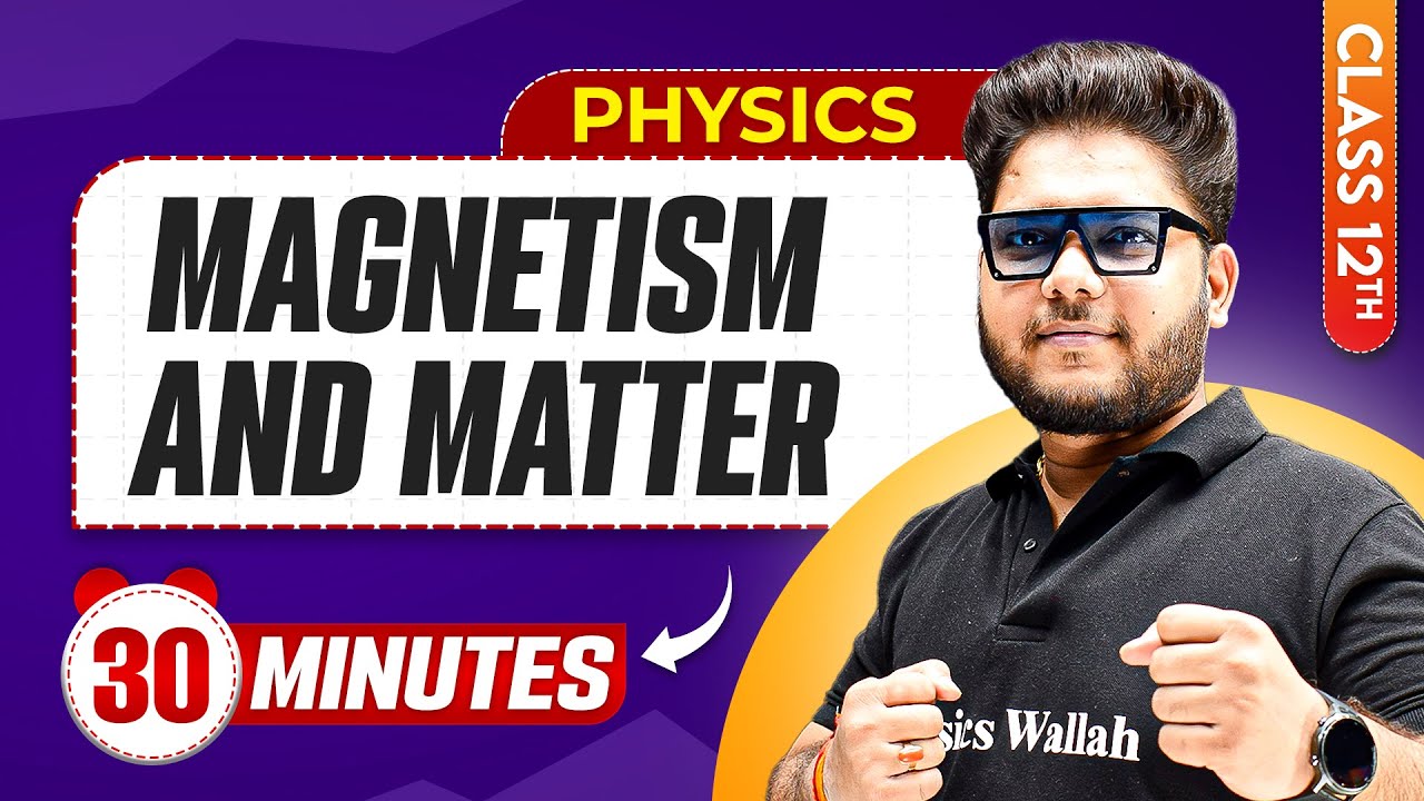 Magnetism And Matter in 30 Minutes | Class 12th Physics | Mind Map ...