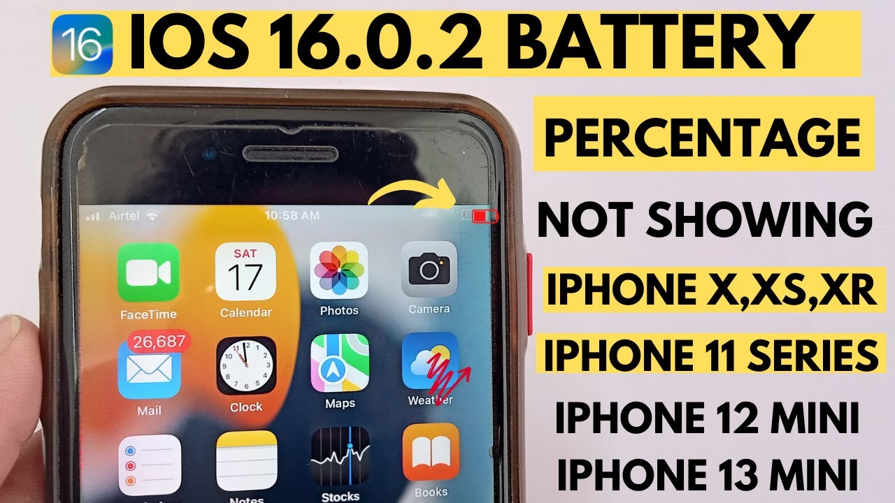 iOS 16.1 Battery Percentage Not Showing On iPhone 11 - YouTube