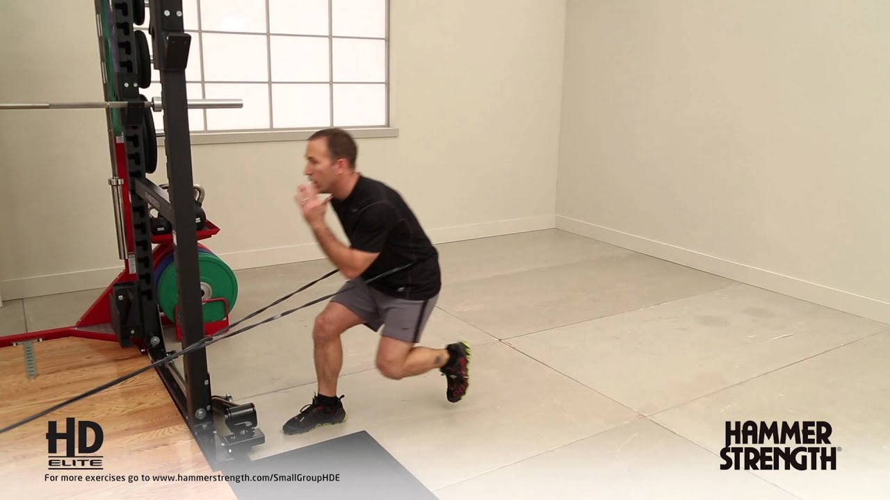 Looped Band Resisted Back Pedal - YouTube