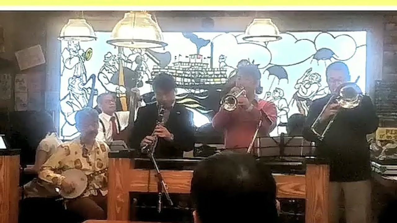 Bugle boy march - tribute to George Lewis / A.Chisaka new orleans friends H.Hasegawa Y.Kono ...