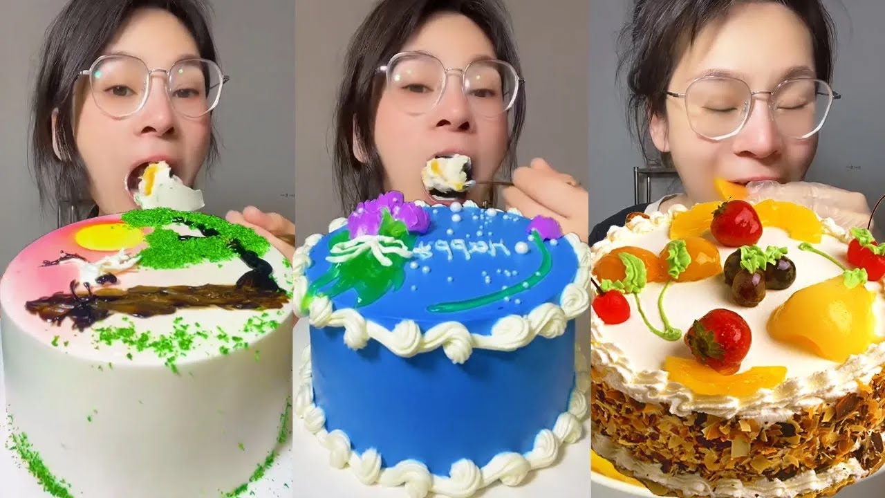 Super colorful cream cake 🍰 | とってもカラフルなクリームケーキ🍰 | 알록달록한 크림케이크 🍰 - YouTube