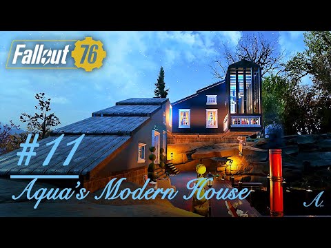 Fallout 76 Camp Build Design - Aqua's Modern House #11 - YouTube