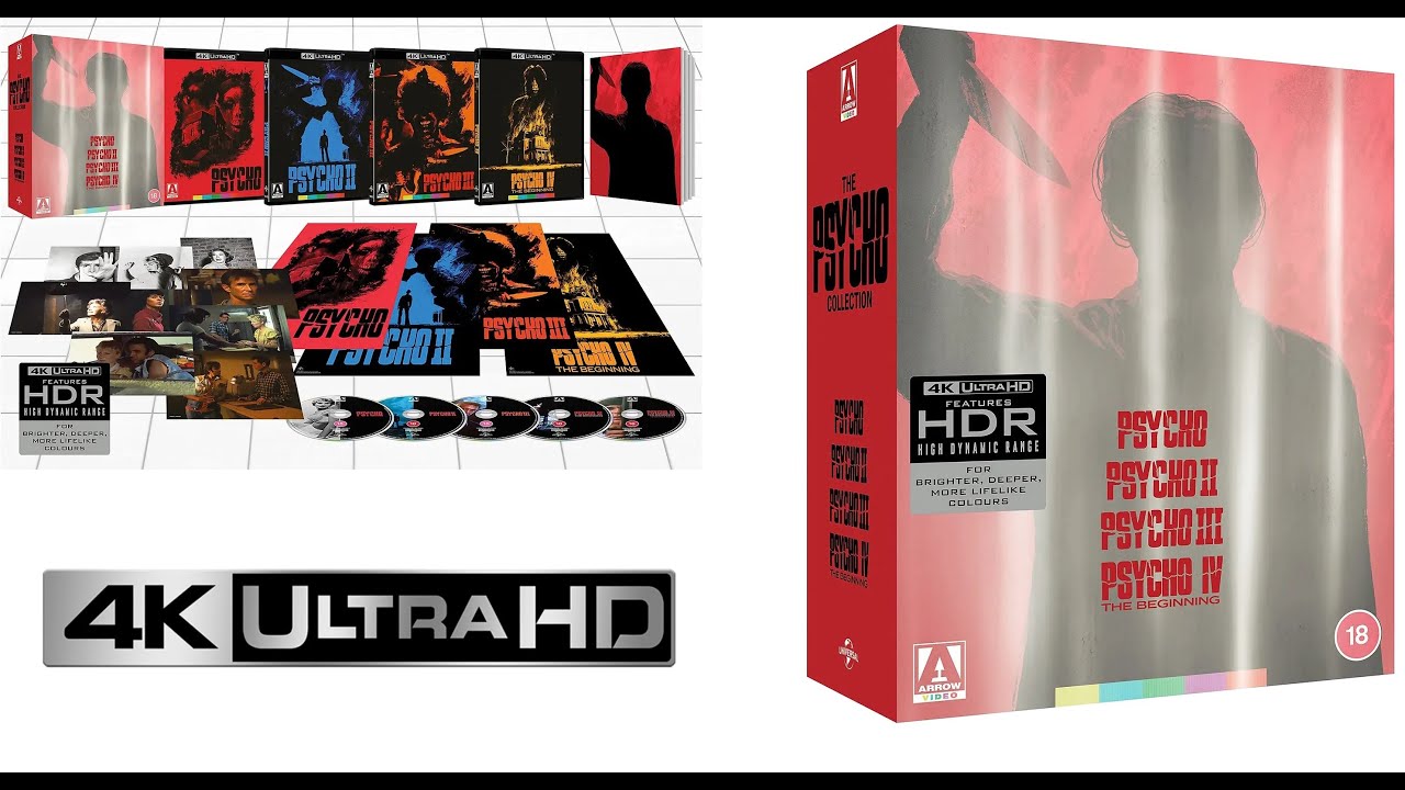 The Psycho Collection [Arrow Video Collection Limited Edition 4K UHD ...