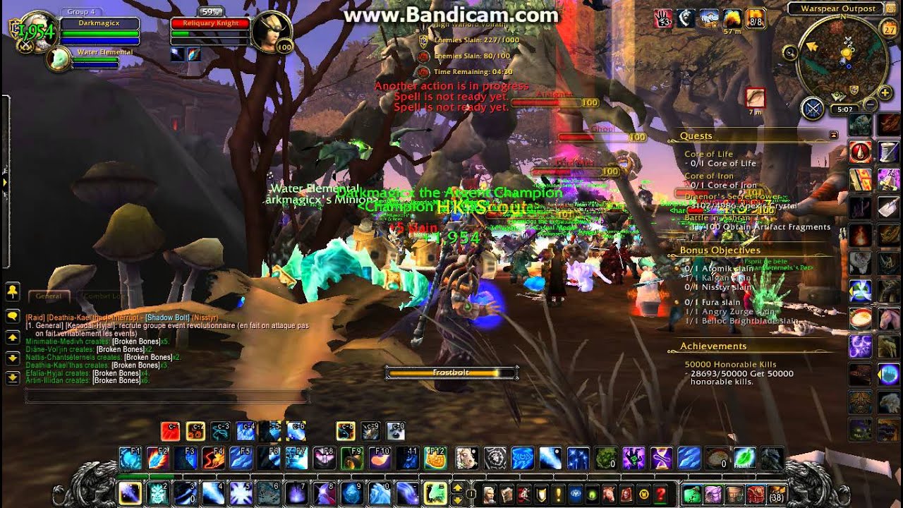 WoW Frost Mage Ashran Battle - YouTube