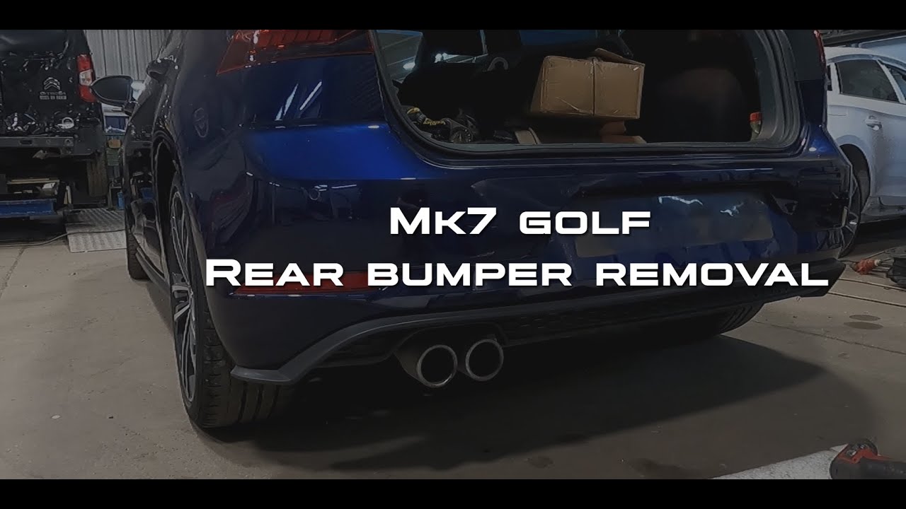 Mk7 Golf Rear Bumper Removal - YouTube