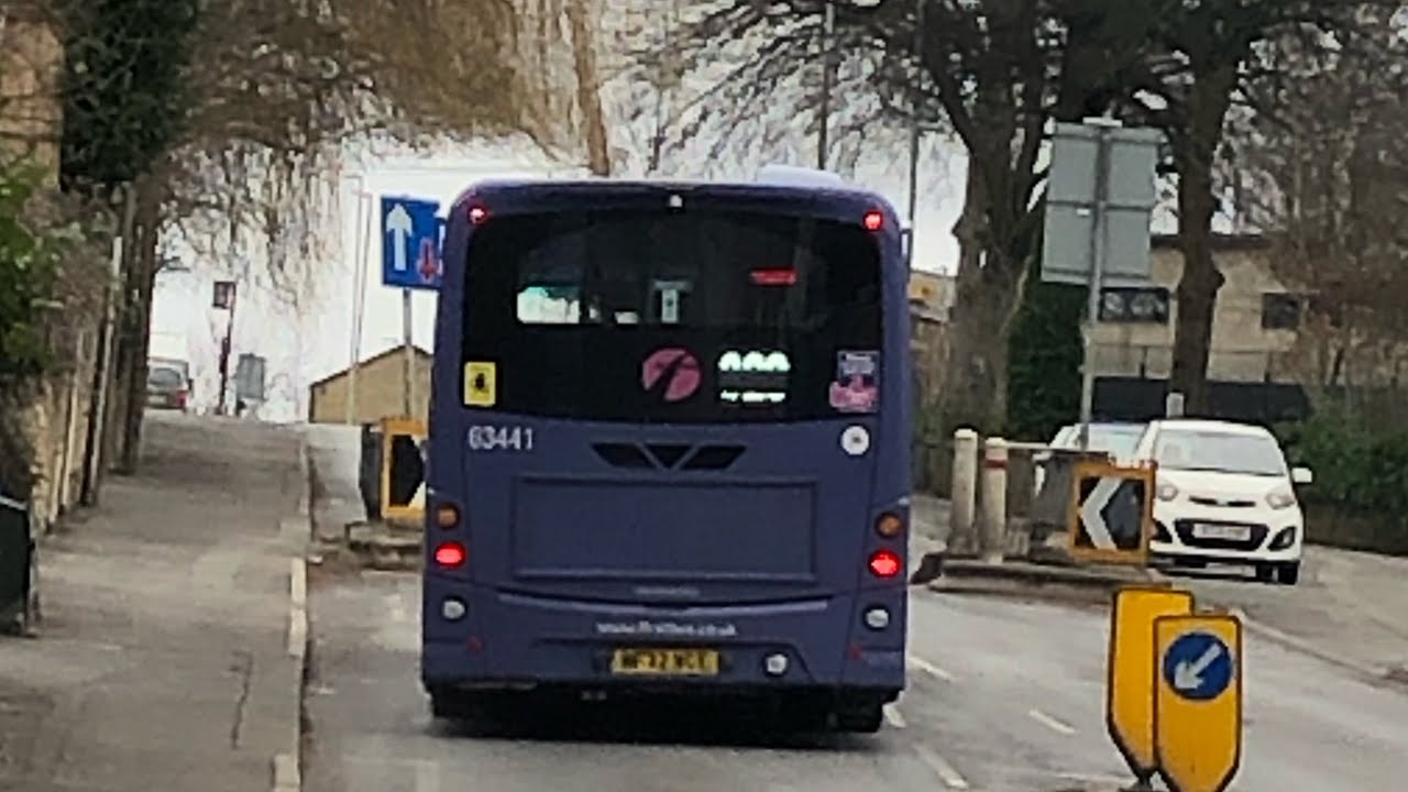 first Huddersfield Wright streetlite DF 63441 MF72 WCE route 328 - YouTube