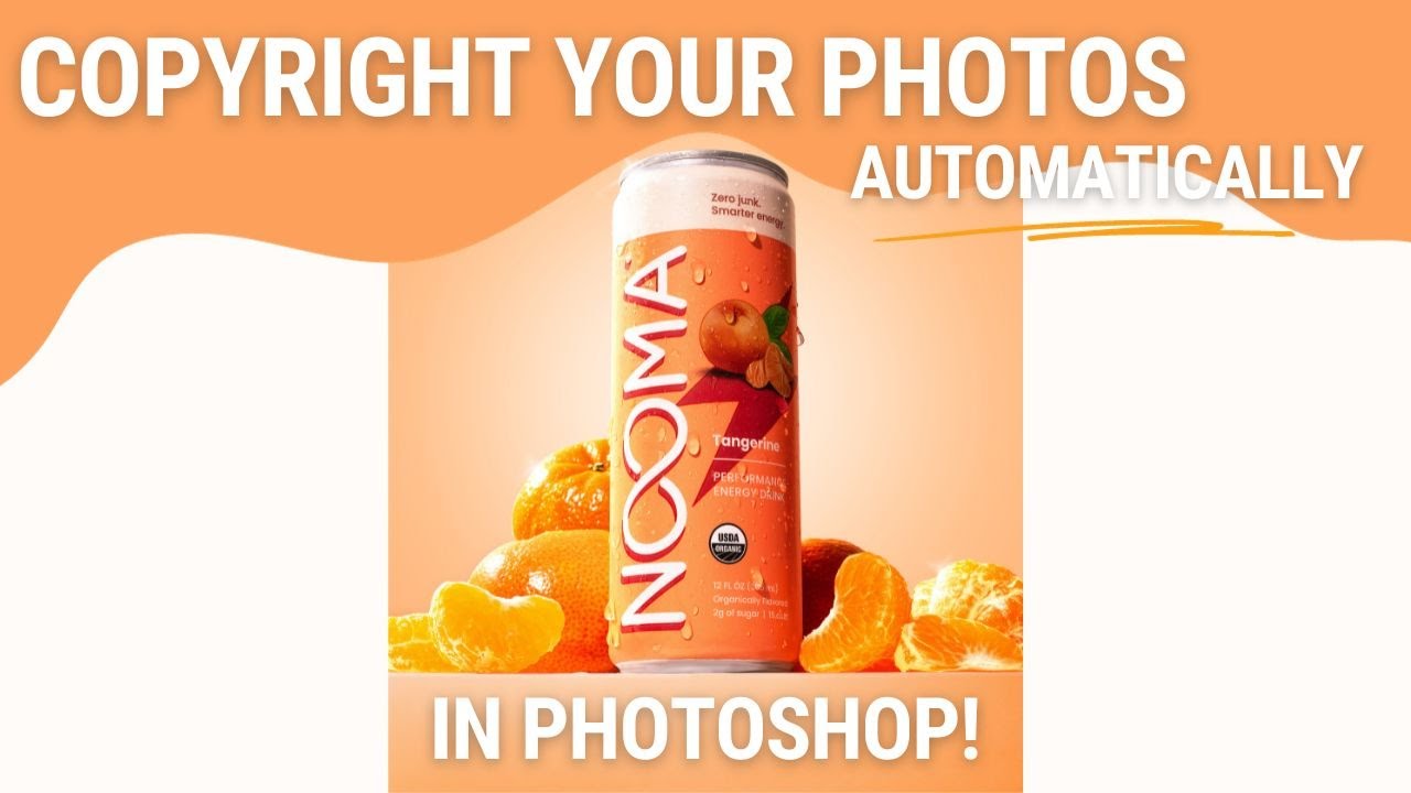 How to AUTOMATICALLY Add Copyright in Photoshop - YouTube