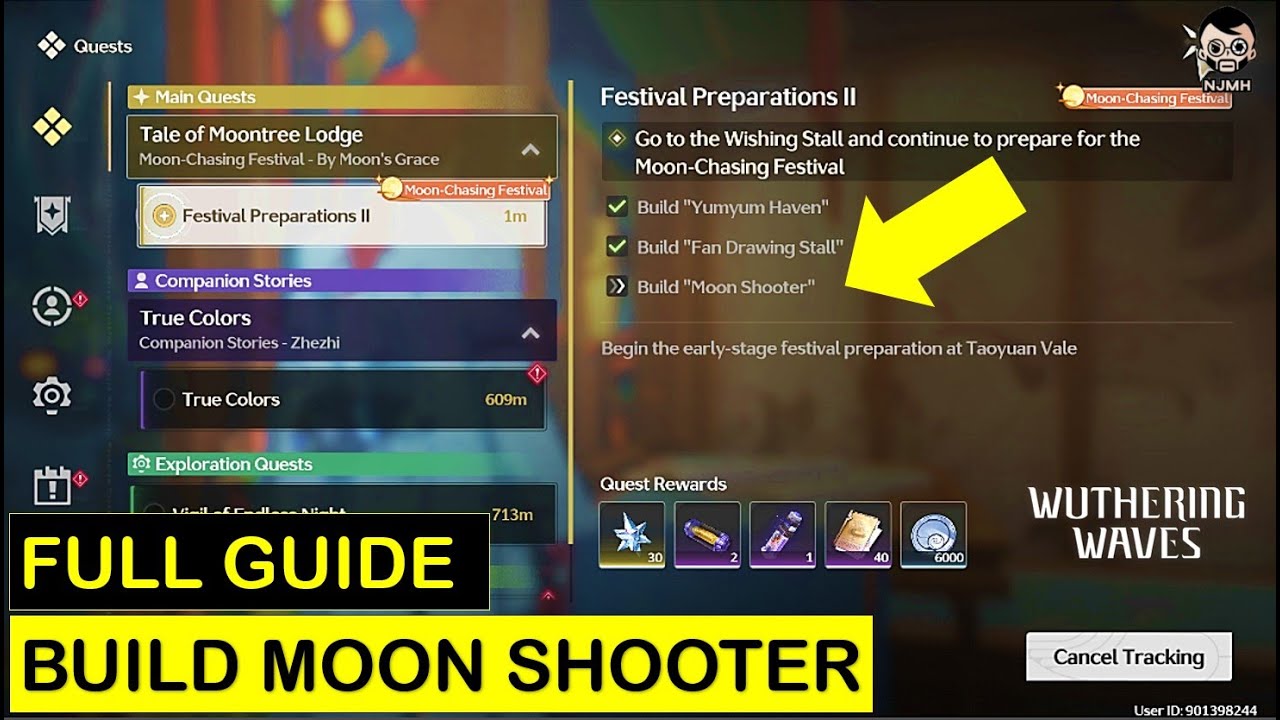 Build Moon Shooter | Go to the Wishing Stall and Continue to prepare ...