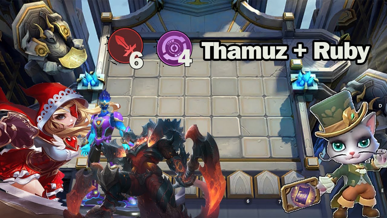 Magic Chess - Thamus + Ruby | Weapon Master + The Aspirants - YouTube