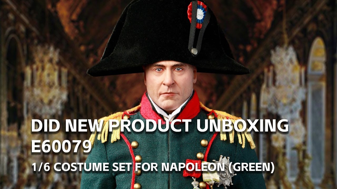 Unboxing video of E60079, 1/6 Costume Set for Napoleon (Green) - YouTube