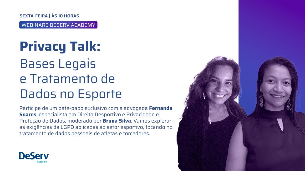 Privacy Talk: Bases Legais e Tratamento de Dados no Esporte - YouTube