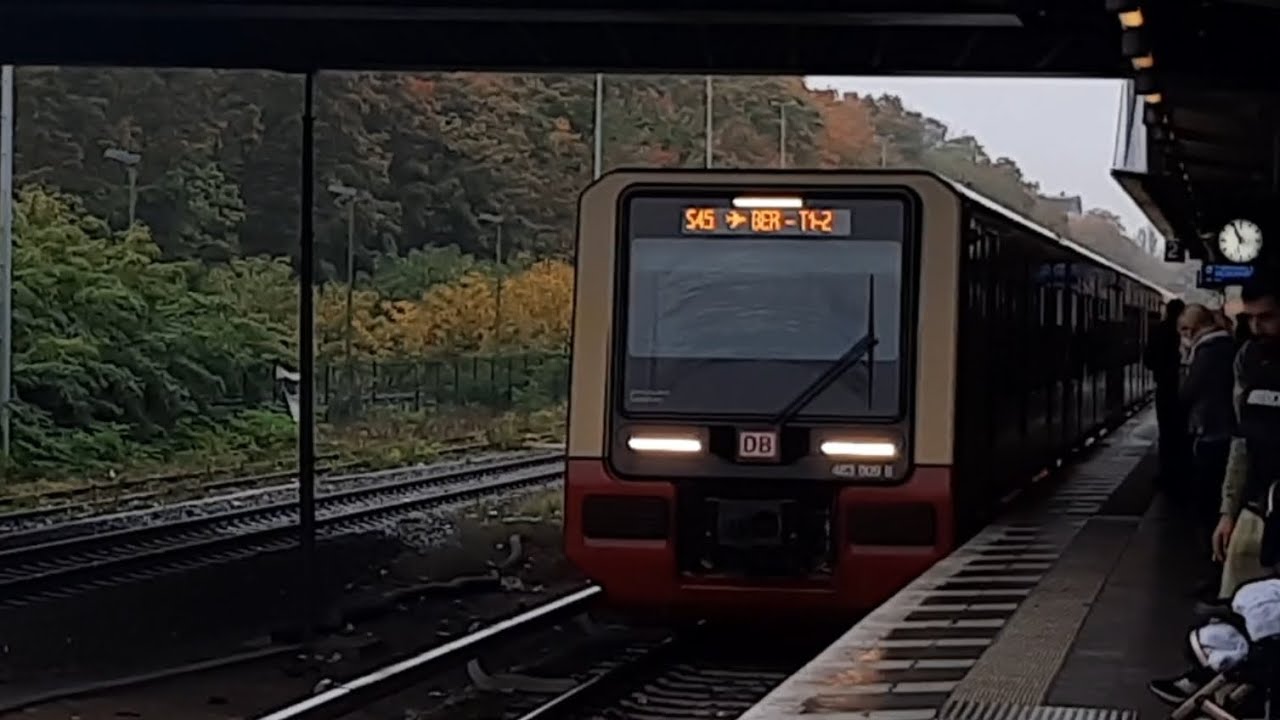 S45 Berlin mitfahrt von Hermannstraße bis Flugh. BER T1-2 mit die BR483 ...