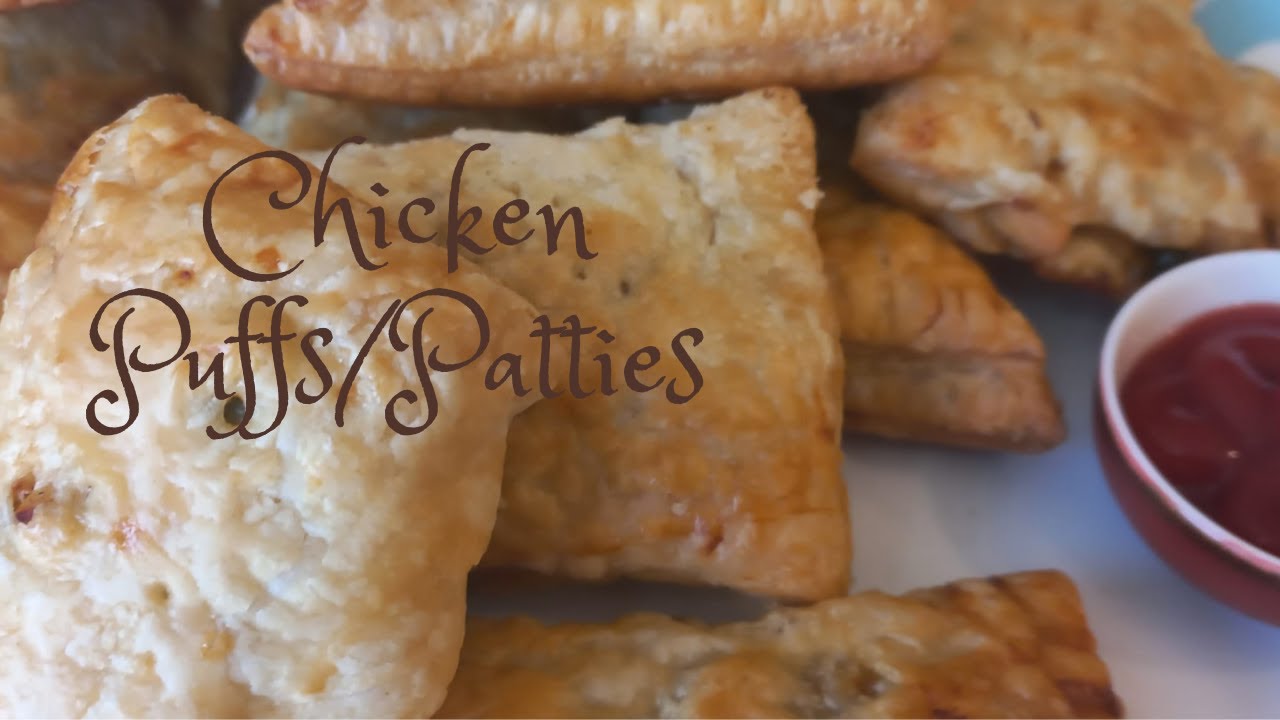 Chicken Puffs/Patties | Chicken Puff Pastry | Yummy snacks - YouTube