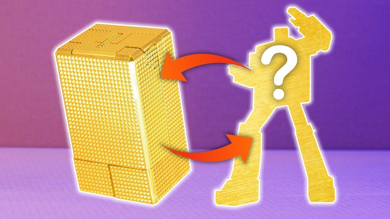 A SOLID GOLD Transformer? What is this thing? Stop motion transformers ...
