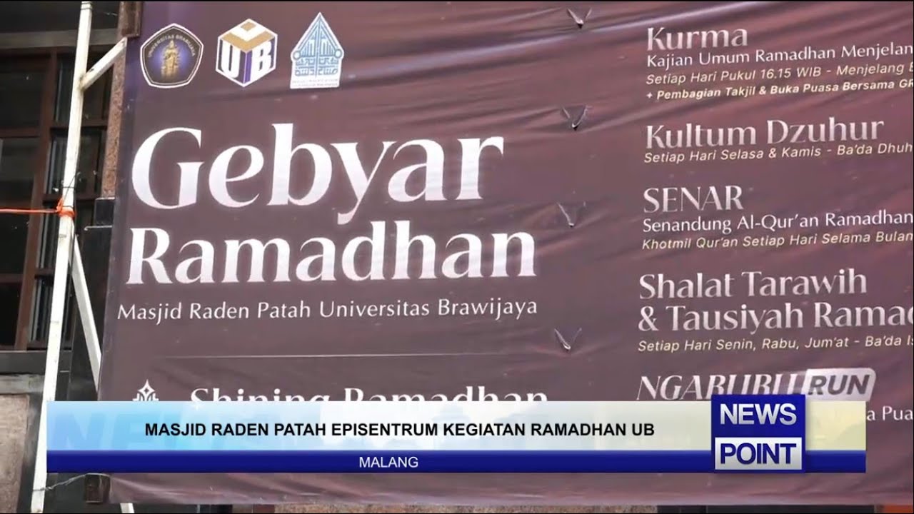 MASJID RADEN PATAH EPISENTRUM KEGIATAN RAMADHAN UB - NEWS POINT - YouTube