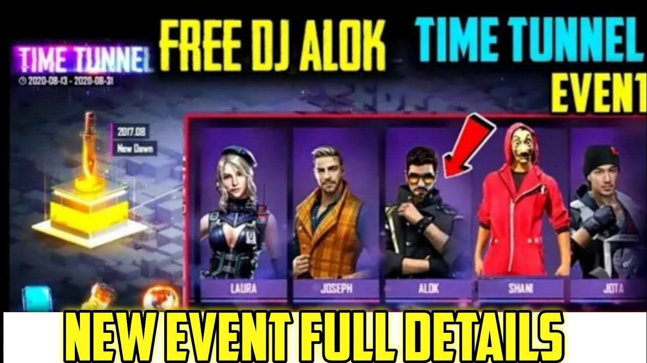 Freefire New Time Tunel Event | Free DJ Alok Character | Indho Gaming ...