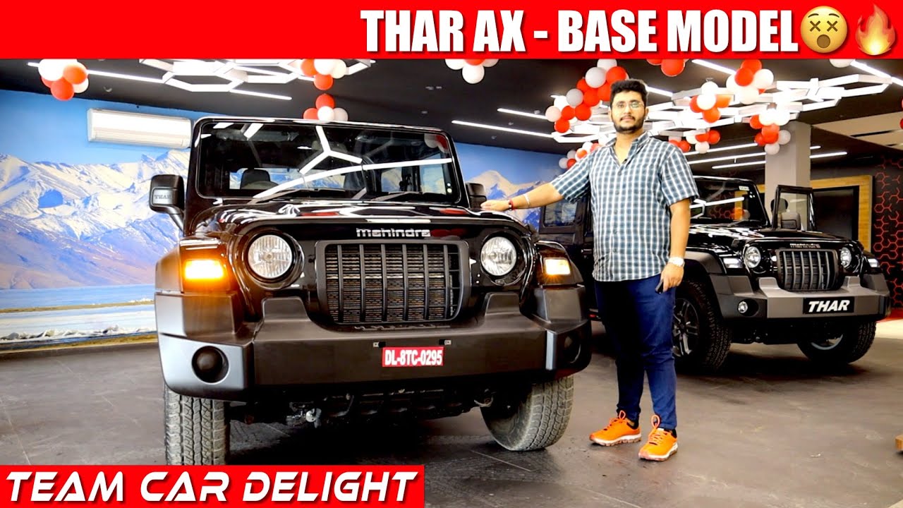 New Thar Base Model AX - Detailed Review with On Road Price | Mahindra ...