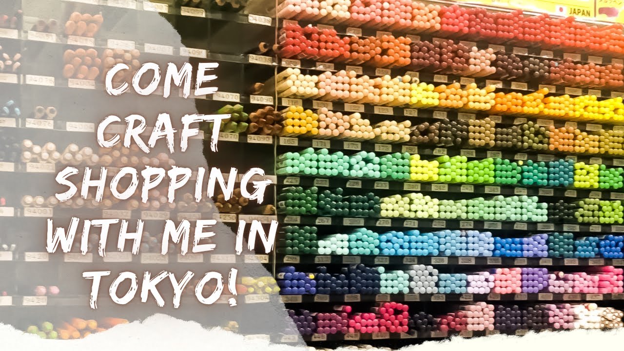 Craft shopping in Tokyo- paper crafts and wool in Japan - YouTube