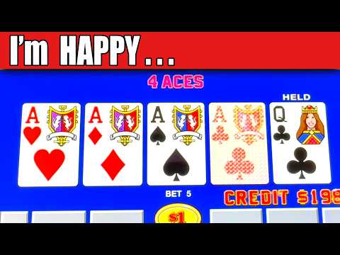 I’m HAPPY 😊 My Belly & Wallet is Too. Full Video Poker Session- Bonus Poker Deluxe, DDB, Bonus Poker
